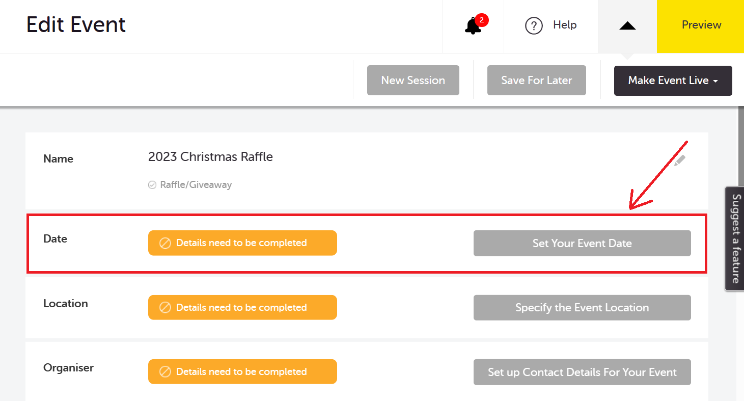 How to Create Raffle Events