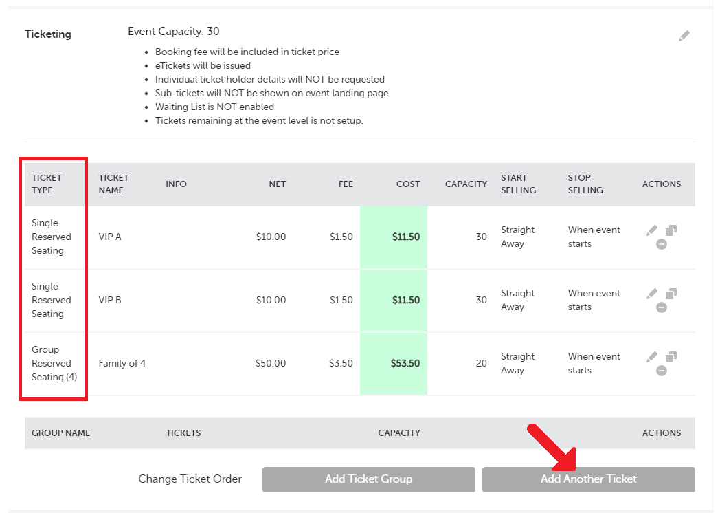 Creating a seating plan for your event